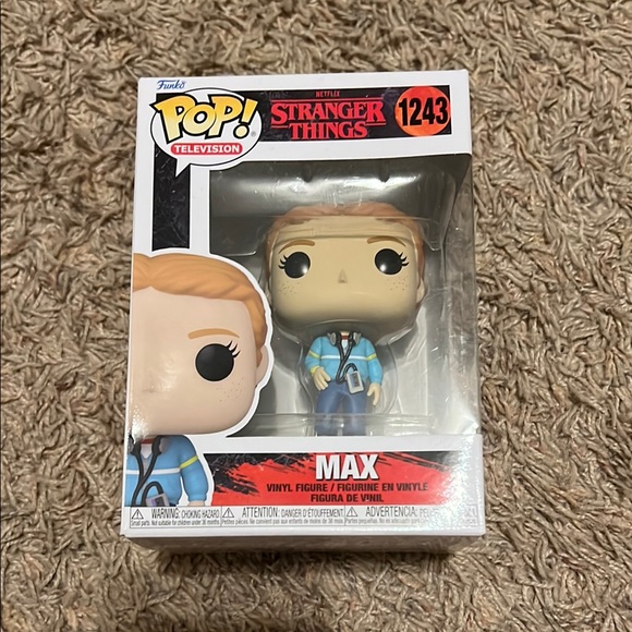 Funko | Art | Funko Pop Max Figure With Blue Jacket And Red Hair | Poshmark